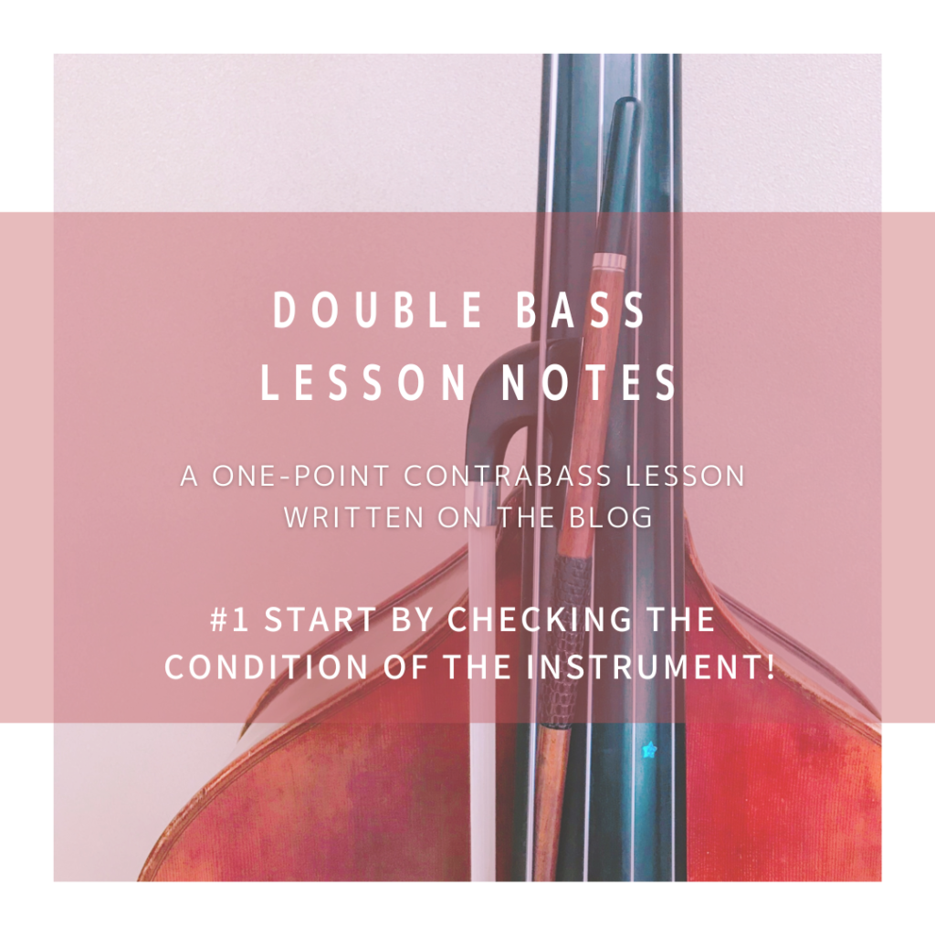 To everyone who plays the contrabass. Would you like to practice ...